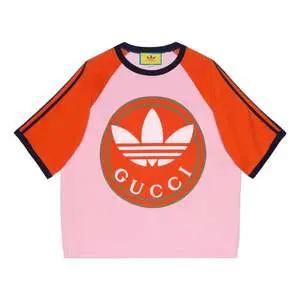 Gucci Adidas X Cotton T-shirt 'pink - Pink/orange