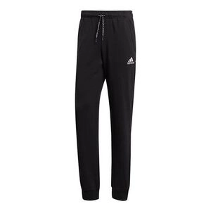 Adidas Logo Casual Sports Bundle Feet Long Pants - Black