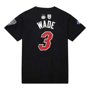 Mitchell & Ness X Nba Miami Heat Hof T-shirt 'dwayne Wade 3