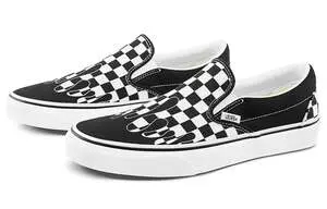 VANS Classic Slip-on Paint Drip Checkerboard - Blackwhite