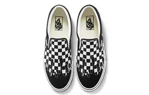 VANS Classic Slip-on Paint Drip Checkerboard - Blackwhite