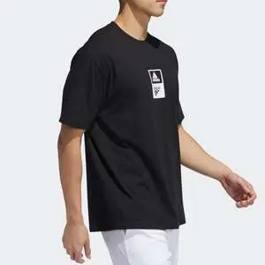 Adidas Logo Printing Round Neck Short Sleeve