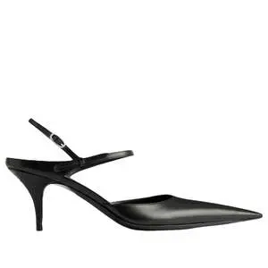 Balenciaga Avenue Bow Slingback - Black/silver