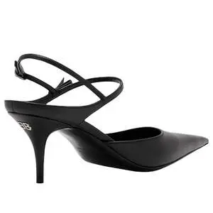 Balenciaga Avenue Bow Slingback - Black/silver