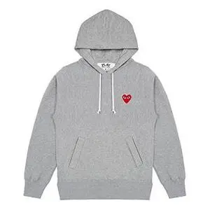 Play Comme Des Garcon Heart Logo Pullover Hoodie