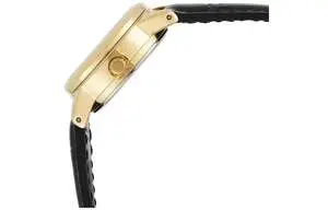 Casio Quartz Leather Strap Watch - Black