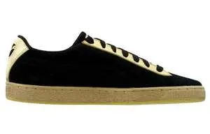 PUMA Suede Classic Metallic Low Top Sneakers - Black/gold