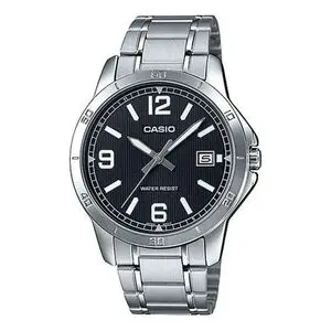 Casio Analog Stainless Steel Bracelet Watch - Silver/black