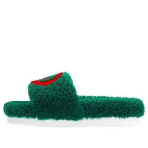 Gucci Merino Wool Slides - Green/red