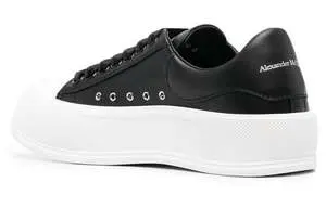 Alexander McQueen Deck Skate Plimsoll Shoes - Core Black/white