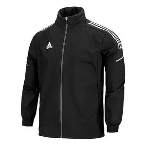 Adidas Con21 Aw Jkt Hooded Jacket - Black