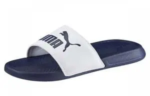 PUMA Popcat Shower Slides - White/blue