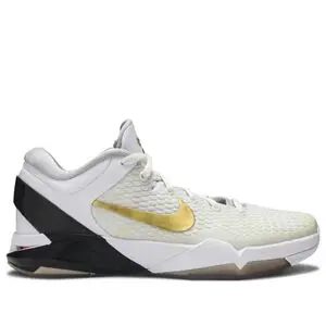 Nike Zoom Kobe 7 System Elite 'home' Athletic Sneakers - White/gold/yellow