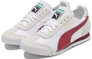PUMA Roma Og Nylon Low Top Sneakers - White/red/black