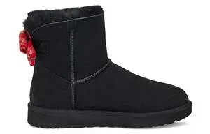 UGG Mini Bailey Bow Plaid Ribbon Boots
