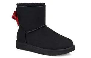 UGG Mini Bailey Bow Plaid Ribbon Boots