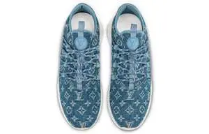 LOUIS VUITTON Fastlane Sneakers Denim Logo Monogram