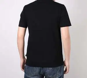 PUMA Big Logo Printed Short Sleeve Tee Black/gold