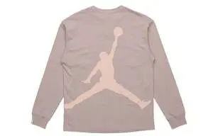 JORDAN Back Logo Round Neck Pullover Long Sleeves
