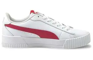 PUMA Carina Crew Sneakers - White/red