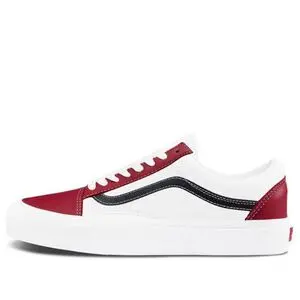 VANS Vans Old Skool VLT LX "Chili Pepper Marshmallow" Leather Low Tops Red