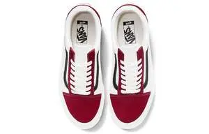 VANS Old Skool Vlt Lx "chili Pepper Marshmallow" Leather Low Tops - Red
