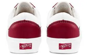 VANS Old Skool Vlt Lx "chili Pepper Marshmallow" Leather Low Tops - Red