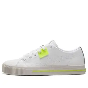 PUMA Low Top Casual Skate Shoes - White/yellow/gray