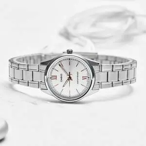 Casio Quartz Analog Watch With Stainless Steel Band - Silver