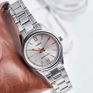 Casio Quartz Analog Watch With Stainless Steel Band - Silver