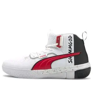 PUMA Legacy Shammgod High Top Sneakers - Whiteblackred