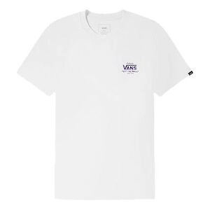 VANS Casual Alphabet Printing Short Sleeve Couple Style - White