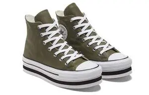 CONVERSE Chuck Taylor All Star Platform Layered High Top Sneakers - Green