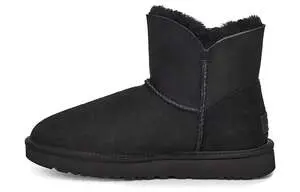 UGG Bailey Zip Mini Fleece Lined Boots - Black