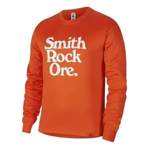 Nike Dri-fit Graphic Long Sleeve Shirt - Orange