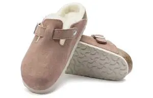 BIRKENSTOCK Boston Shearling Clogs - Pink