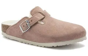 BIRKENSTOCK Boston Shearling Clogs - Pink
