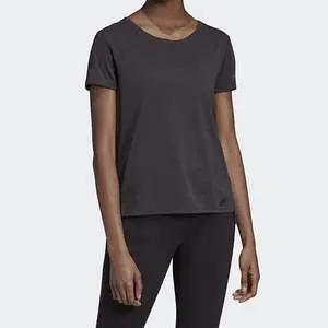Adidas Training Sports Short Sleeve Metallic Top