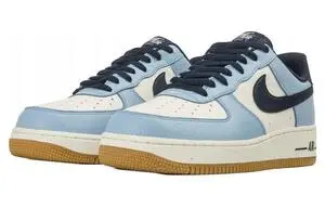 Nike Force 1 Low Cap Gum Sneakers - Blue