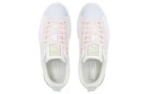 PUMA Mayze Leather Platform Sneakers - White/arctic Ice