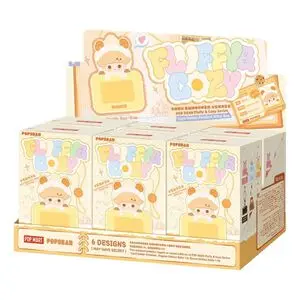 POP MART Pop Bean Fluffy And Cozy Card Holder Pendant Sealed Case - Multi-color