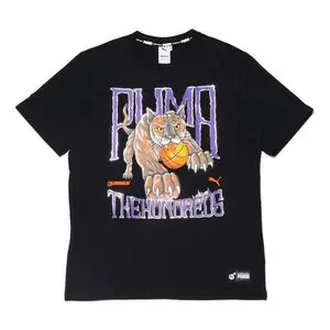 PUMA X The Hundreds Tee Printing Round Neck Short Sleeve - Black