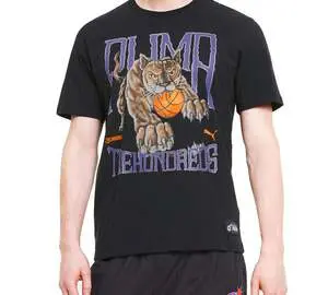 PUMA X The Hundreds Tee Printing Round Neck Short Sleeve - Black