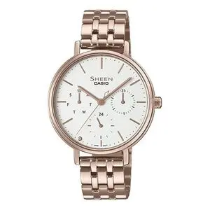 Casio Sheen Stainless Steel Strap Analog Watch - Gold