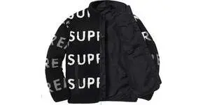 Supreme Reversible Fleece Jacket - Black