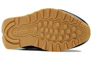 REEBOK Classic Leather Gum Athletic Shoes - Black