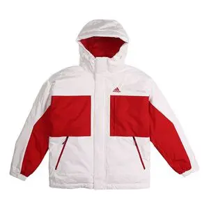 Adidas Sports Hooded Down Jacket - White