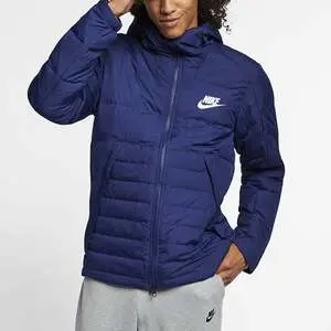 Nike Hooded Down Jacket - Dark Blue