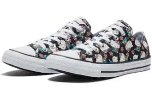 CONVERSE X Hello Kitty Chuck Taylor All Star Ox "kitty Flower Pattern" Low Top Sneakers - Black