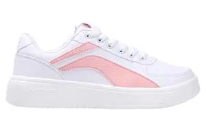 LI-NING Classic Skateboarding Sneakers - White/pink